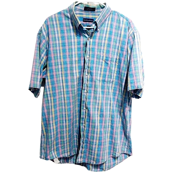 Mark, Fore & Strike | Shirts | Mark Fore Strike Plaid Pastel Cotton ...